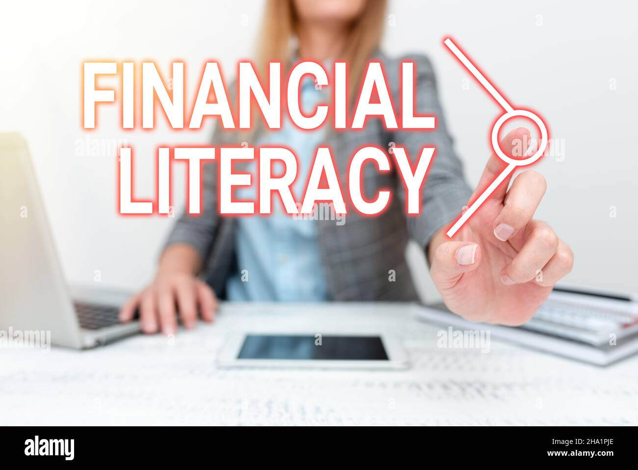 Hand writing sign Financial Literacy. Conceptual photo Understand and ...