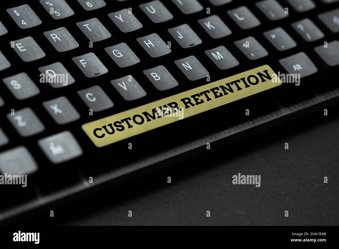 Text caption presenting Customer Retention. Internet Concept Keeping ...