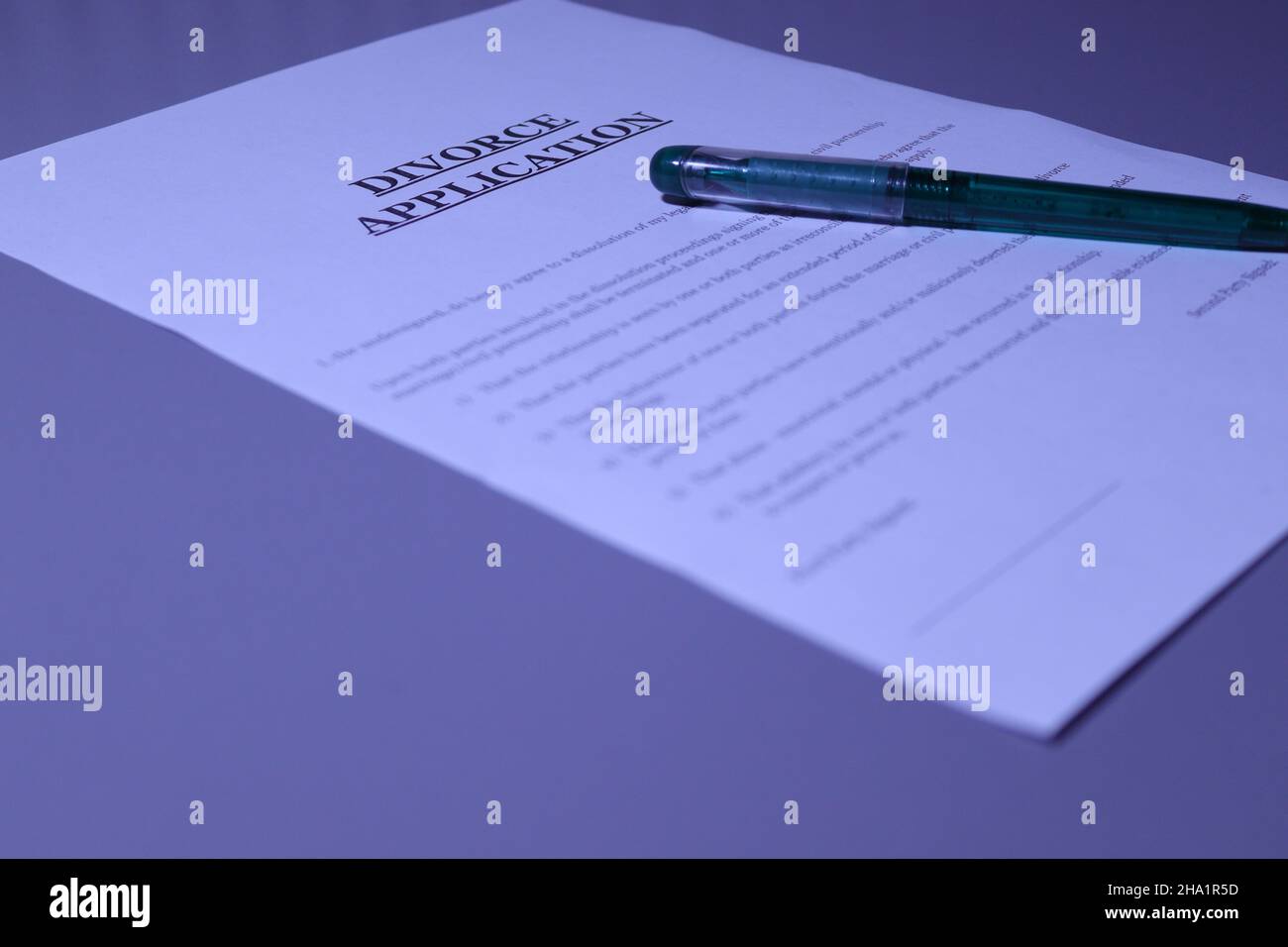 Divorce decree law document hi-res stock photography and images - Alamy