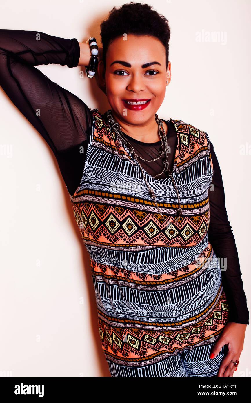 pretty stylish african american big mama woman well dressed. swag relax ...