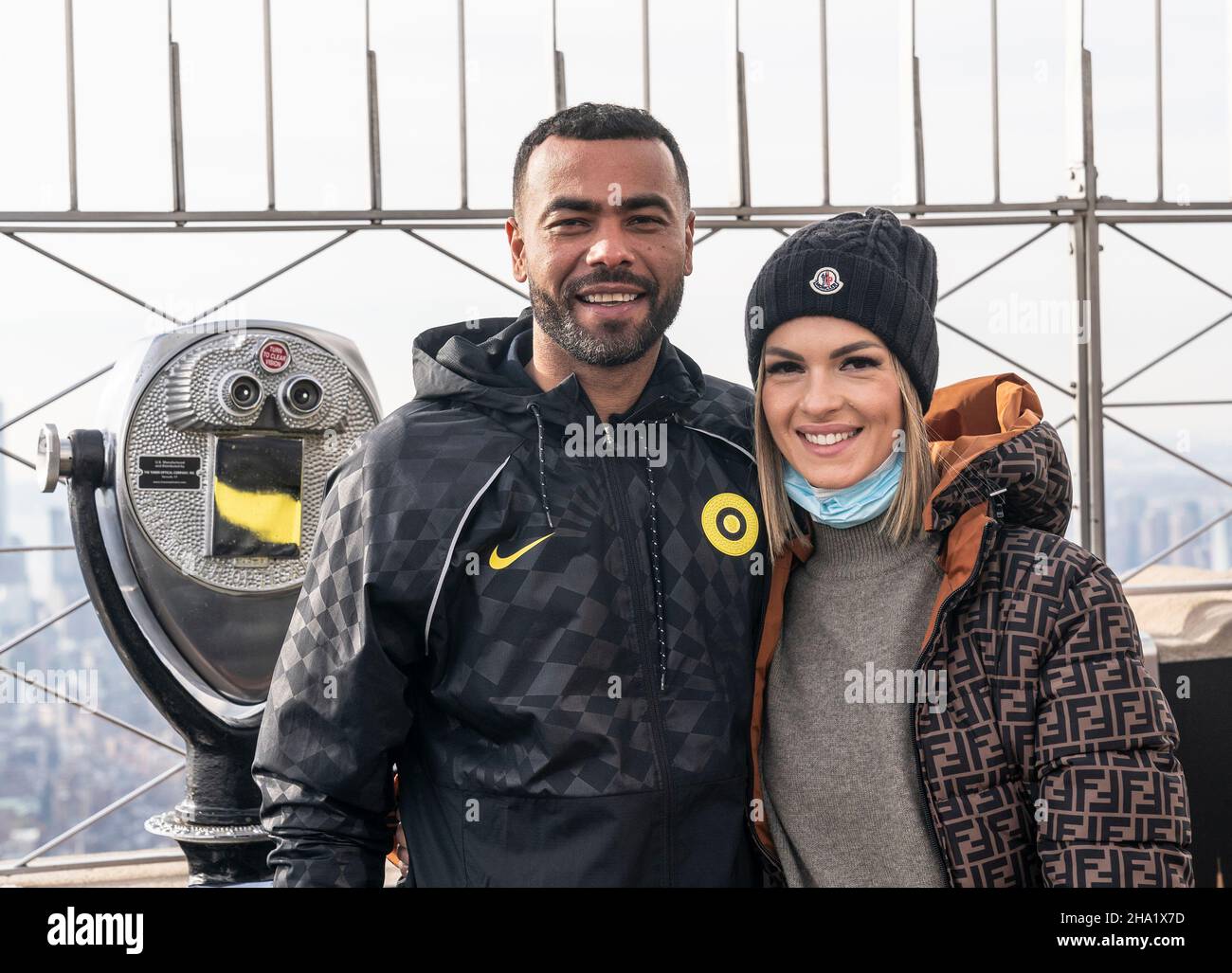 New York, USA. 09th Dec, 2021. Chelsea FC legend Ashley Cole poses with ...
