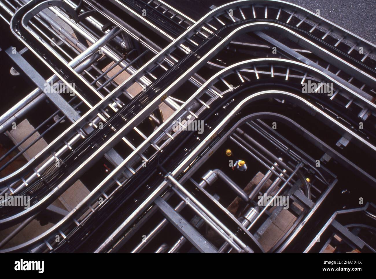 An Industrial Maze Photograph by Dennis Brack. bb80 Stock Photo - Alamy