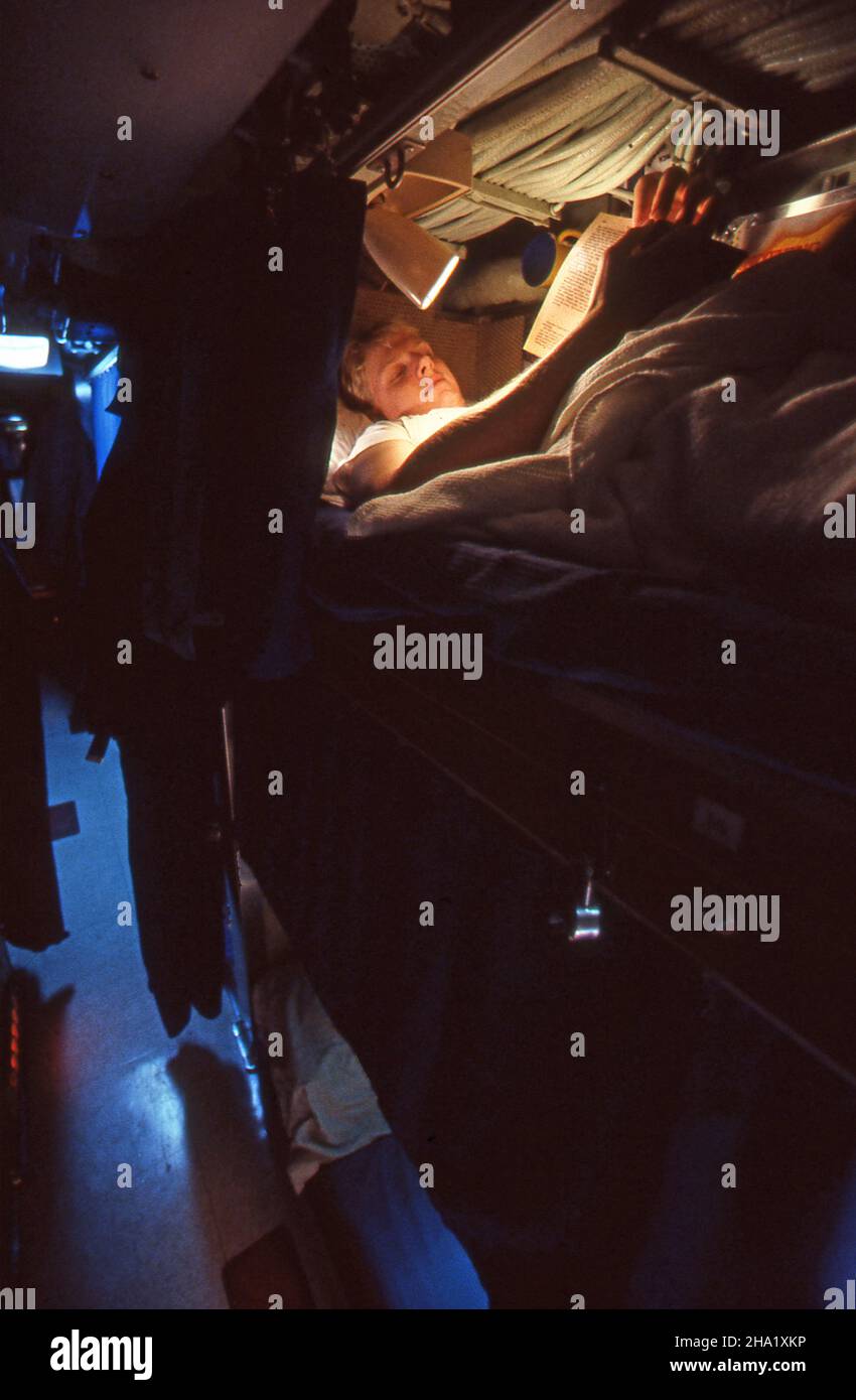Sleeping quarters on the USS Monterey, a Nuclear submarine Photograph ...