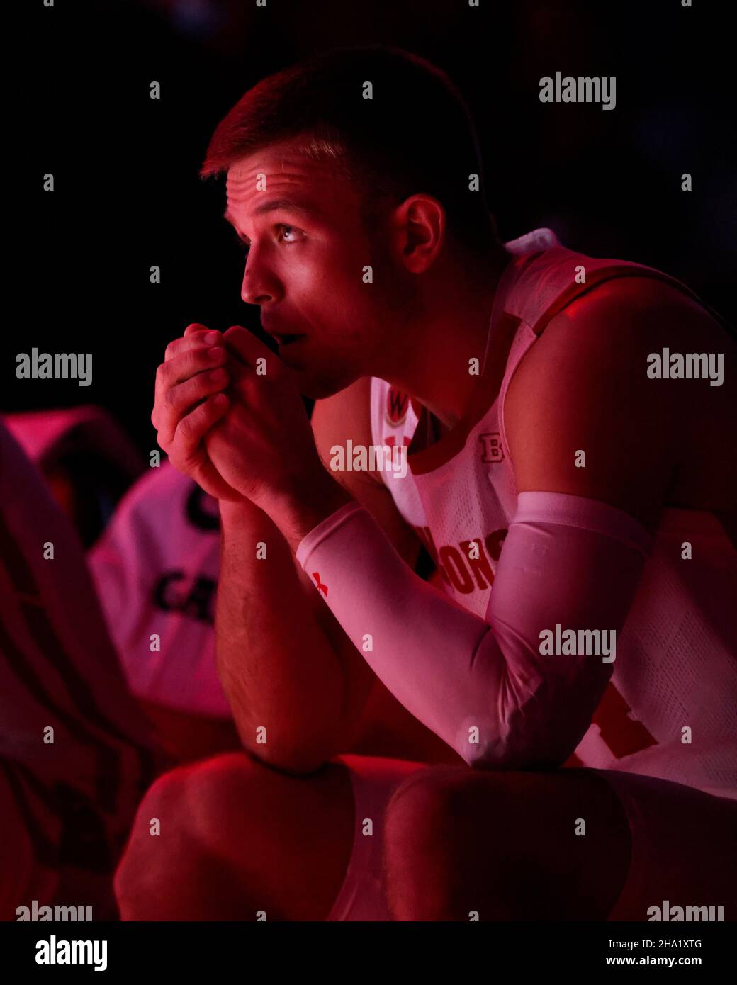 Madison, WI, USA. 8th Dec, 2021. Wisconsin Badgers guard Brad Davison ...