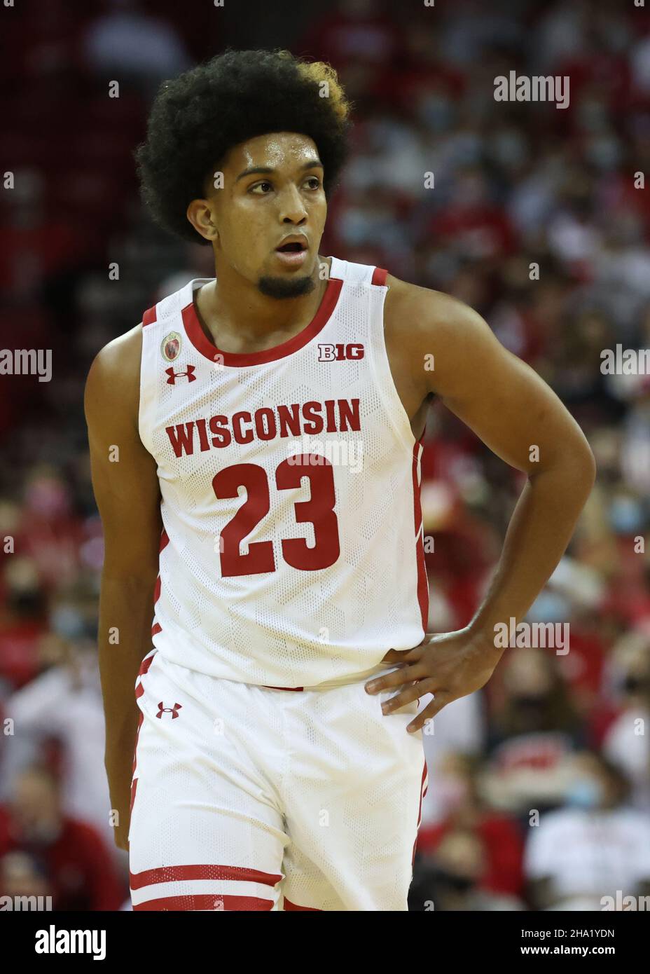 December 8, 2021: Wisconsin Badgers guard Chucky Hepburn (23) during ...