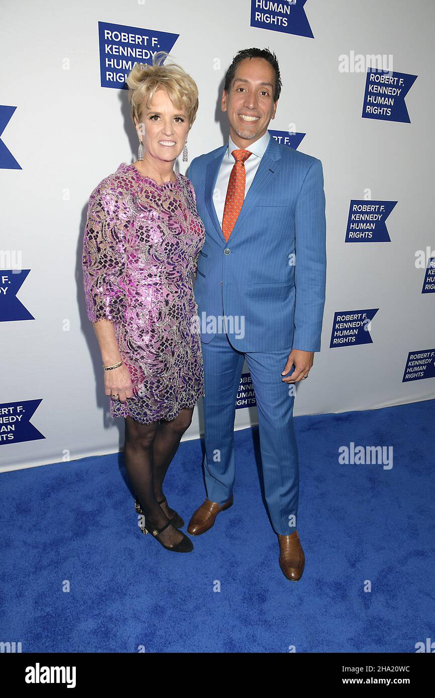 Kerry Kennedy and Jose Feliciano attends the RFK Ripple of Hope Gala on ...