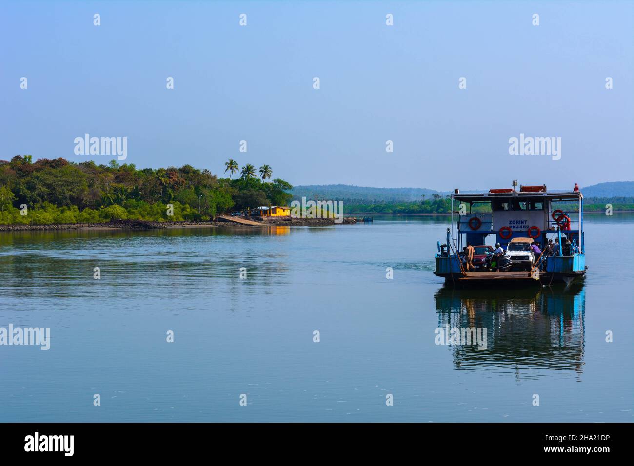 A view of ferry in goa, india Stock Photo - Alamy