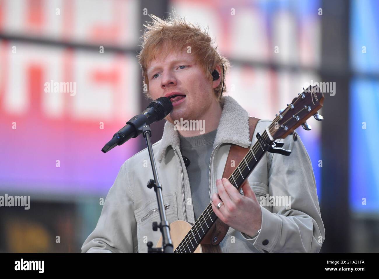 Ed Sheeran performs on NBC's "Today" at Rockefeller Plaza on December ...