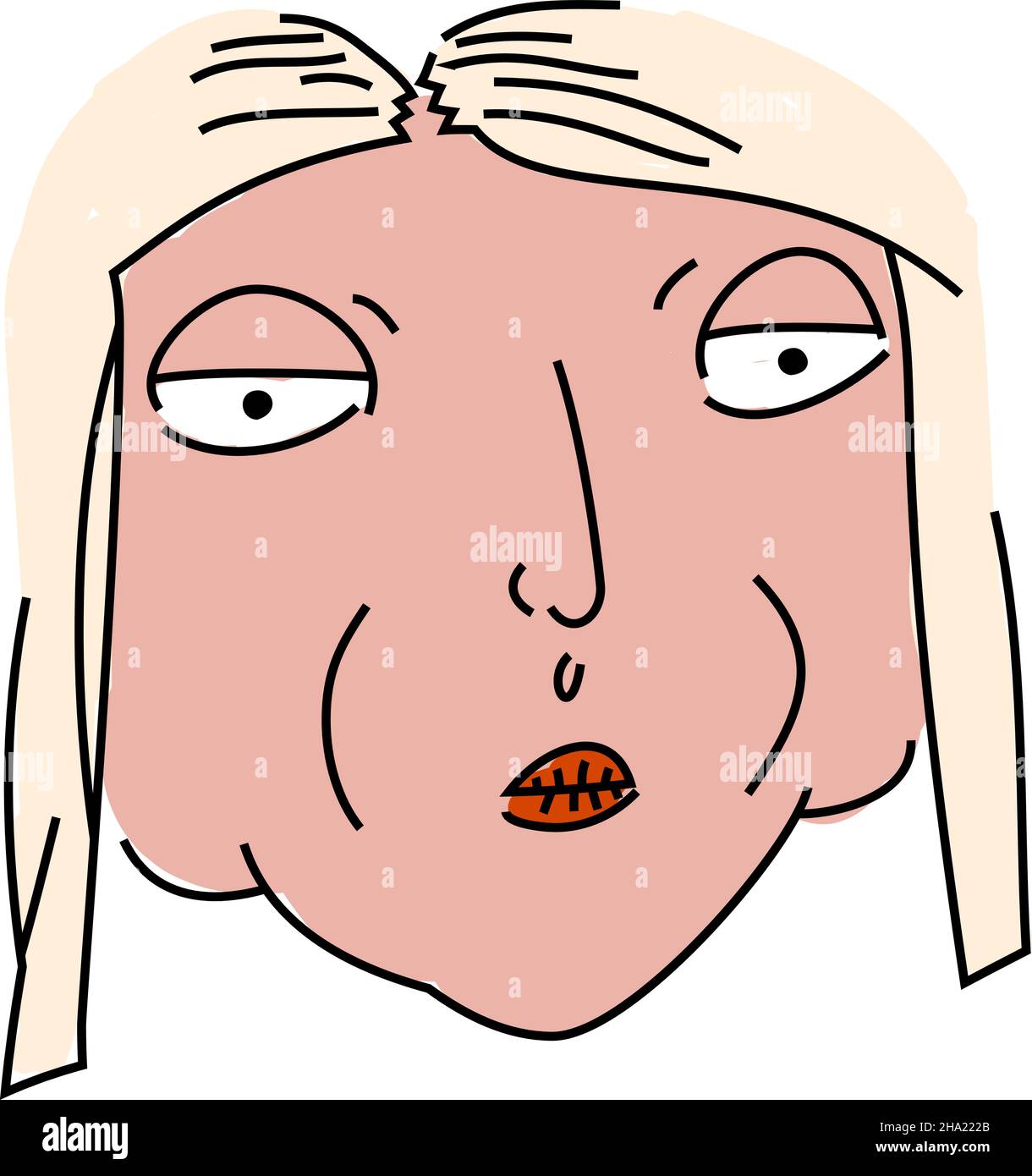 This is a illustration of Funny uncle aunt face Stock Vector Image ...