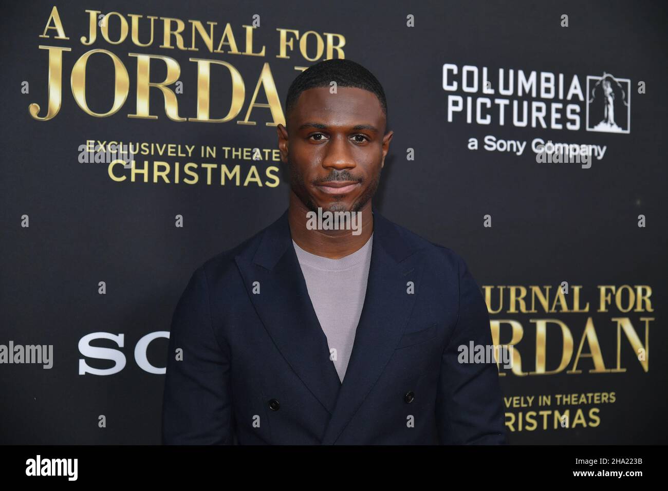 Marchant Davis attends the world premiere of "A Journal For Jordan" at ...