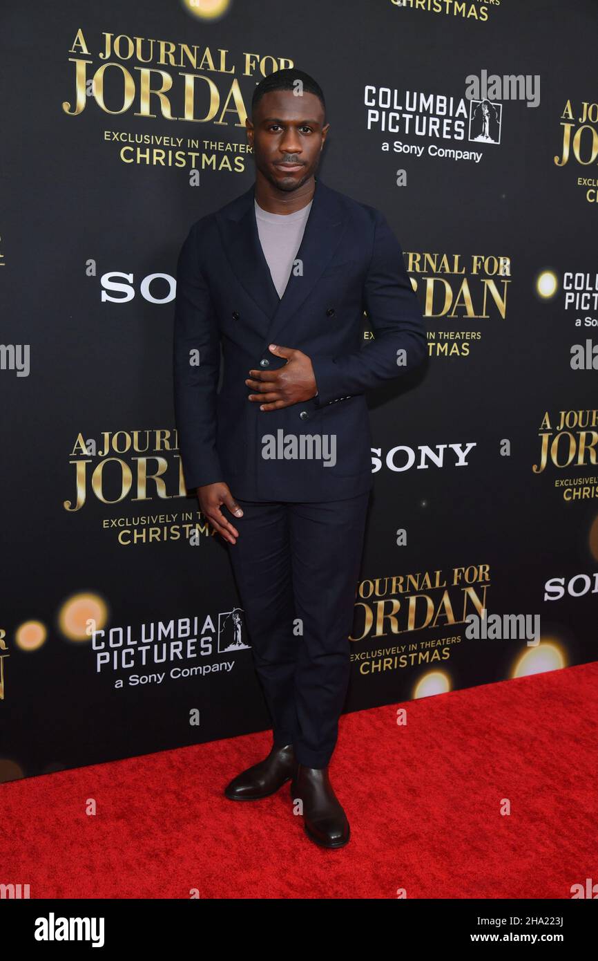 Marchant Davis attends the world premiere of "A Journal For Jordan" at ...