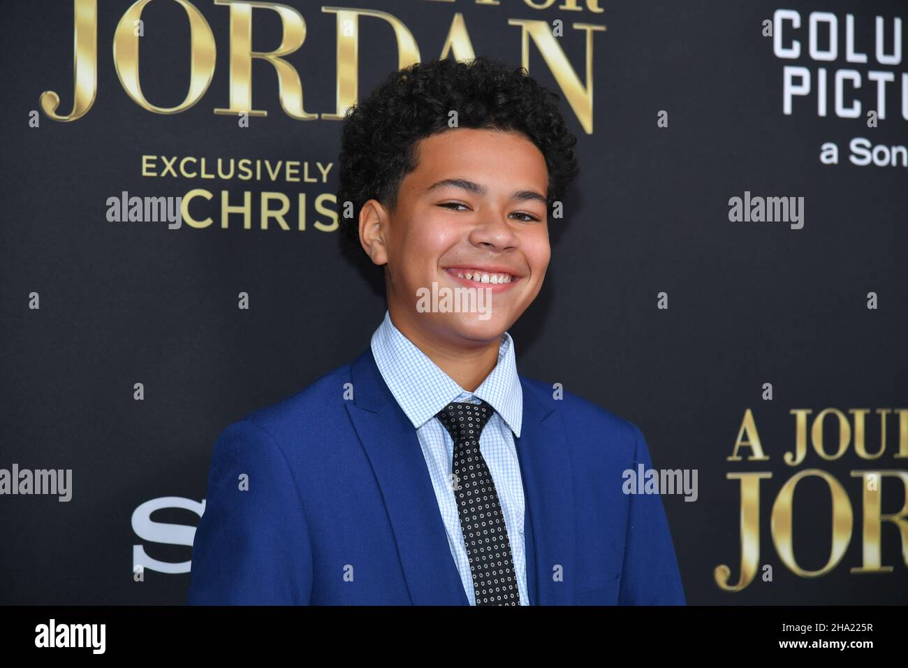 Jalon Christian attends the world premiere of "A Journal For Jordan" at ...
