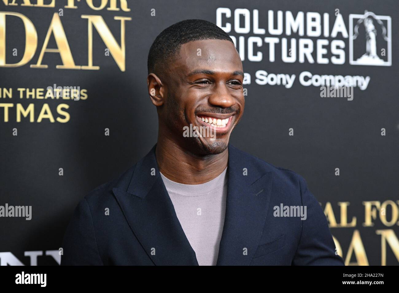 Marchant Davis attends the world premiere of "A Journal For Jordan" at ...