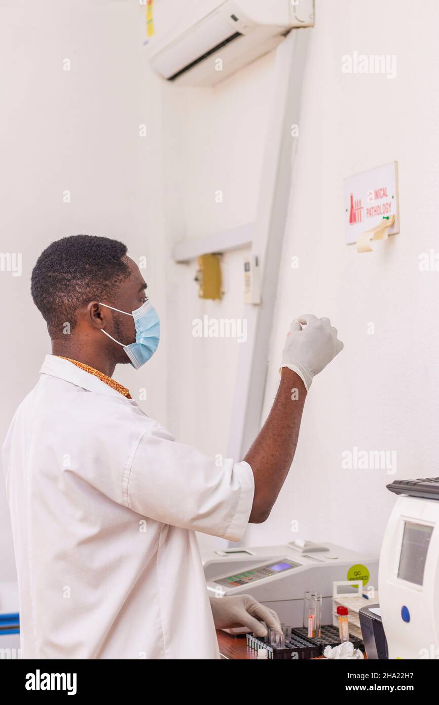 African lab technician hi-res stock photography and images - Alamy