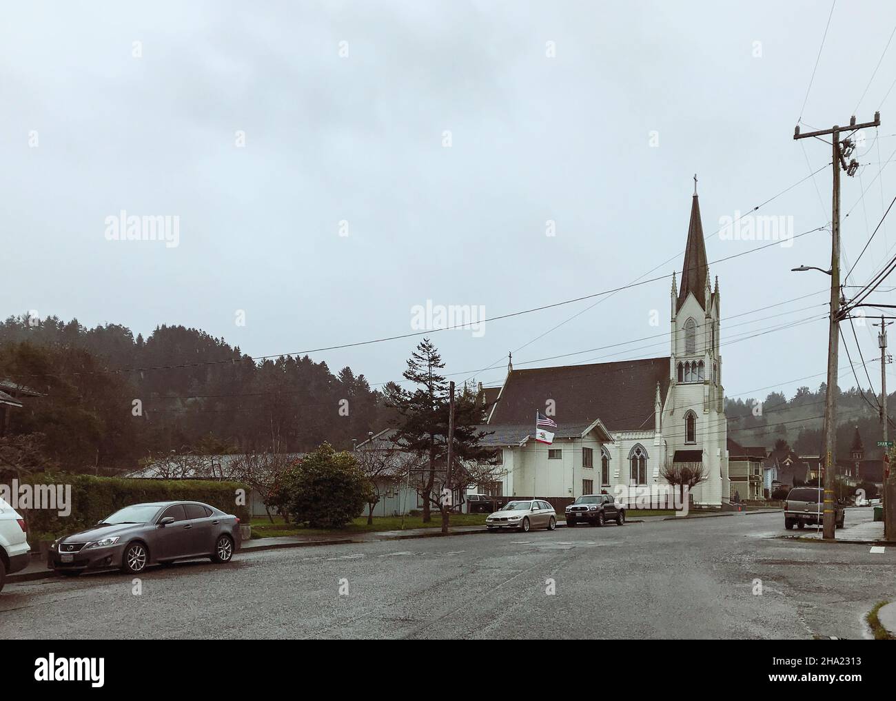Victorian architecture california ferndale hi-res stock photography and ...