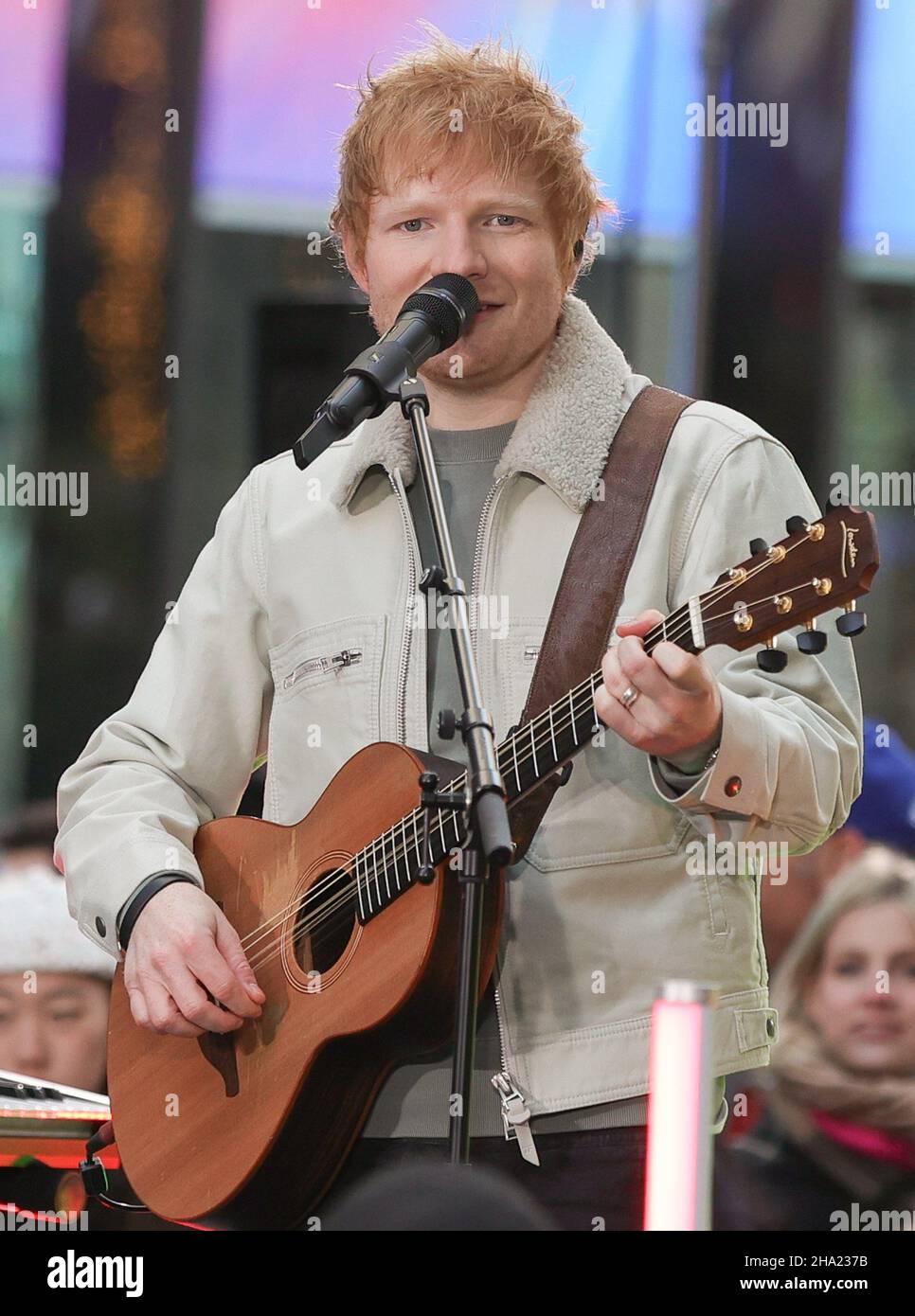 New York, NY, USA. 9th Dec, 2021. Ed Sheeran on stage for NBC Today ...