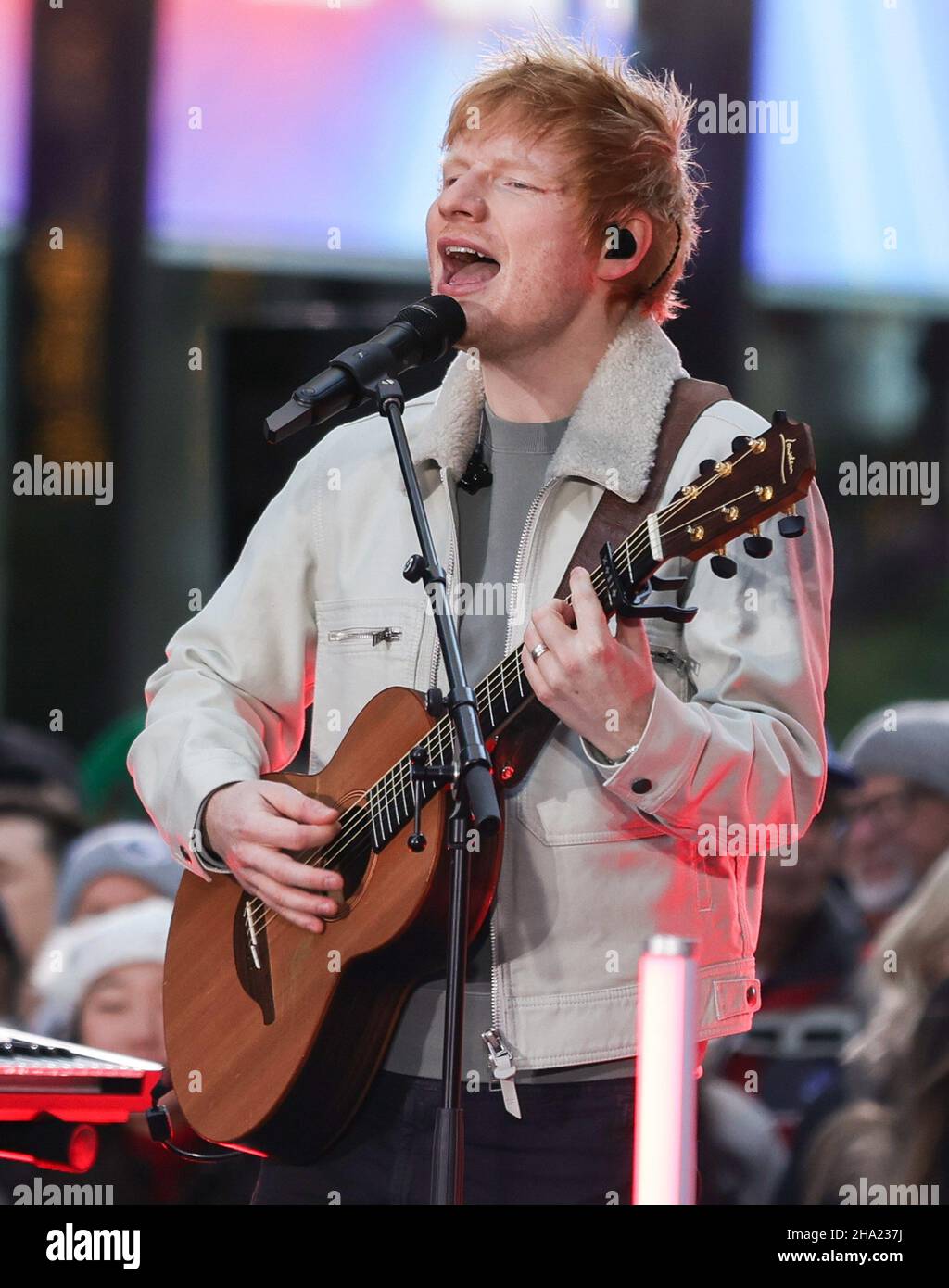 New York, NY, USA. 9th Dec, 2021. Ed Sheeran on stage for NBC Today ...