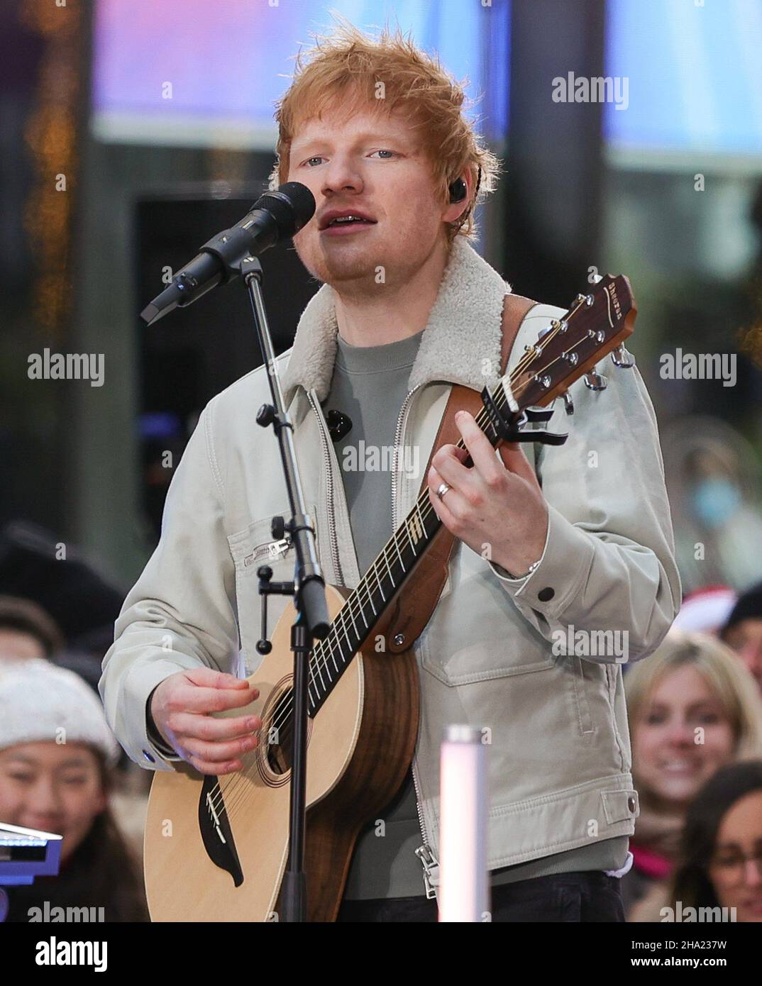 New York, NY, USA. 9th Dec, 2021. Ed Sheeran on stage for NBC Today ...
