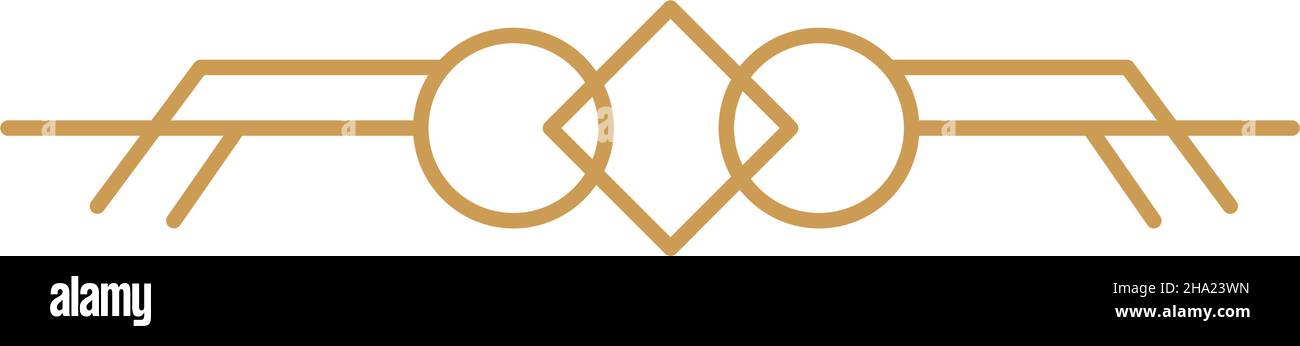classic divider art deco style Stock Vector Image & Art - Alamy
