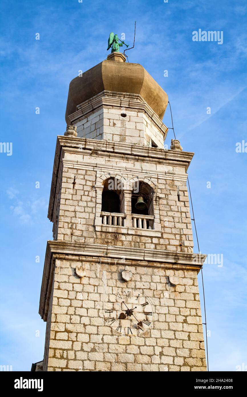 Picture of a church with bells in the tower Stock Photo - Alamy