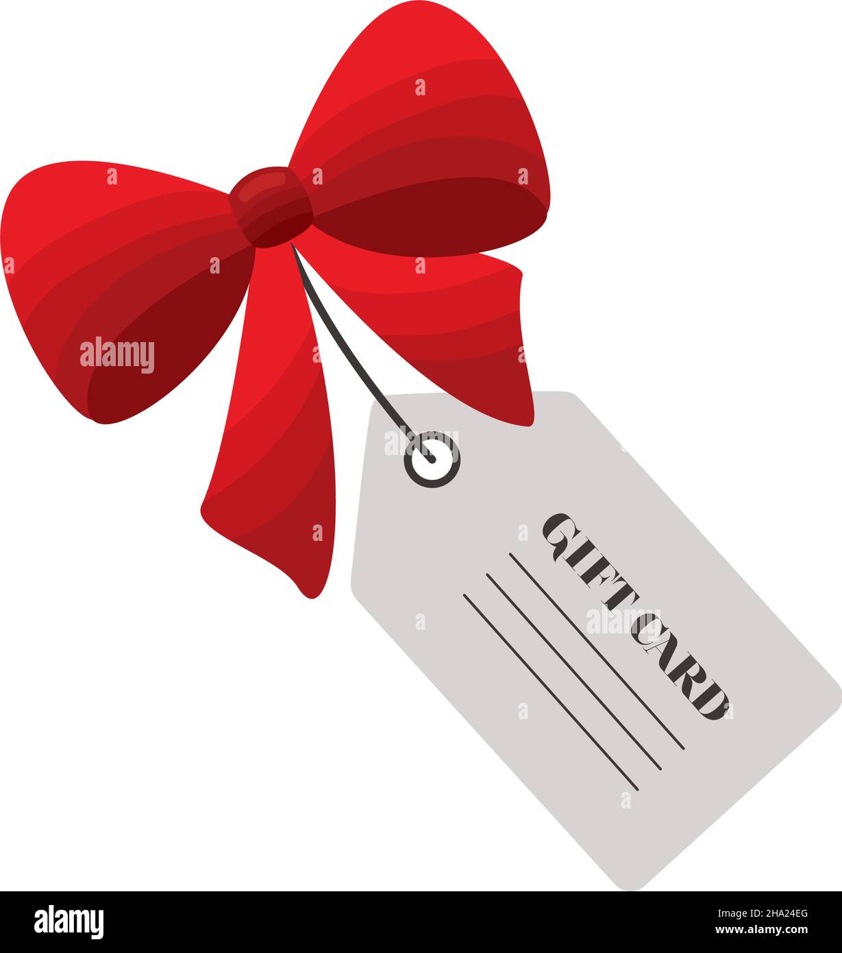 red bow in tag icon Stock Vector Image & Art - Alamy