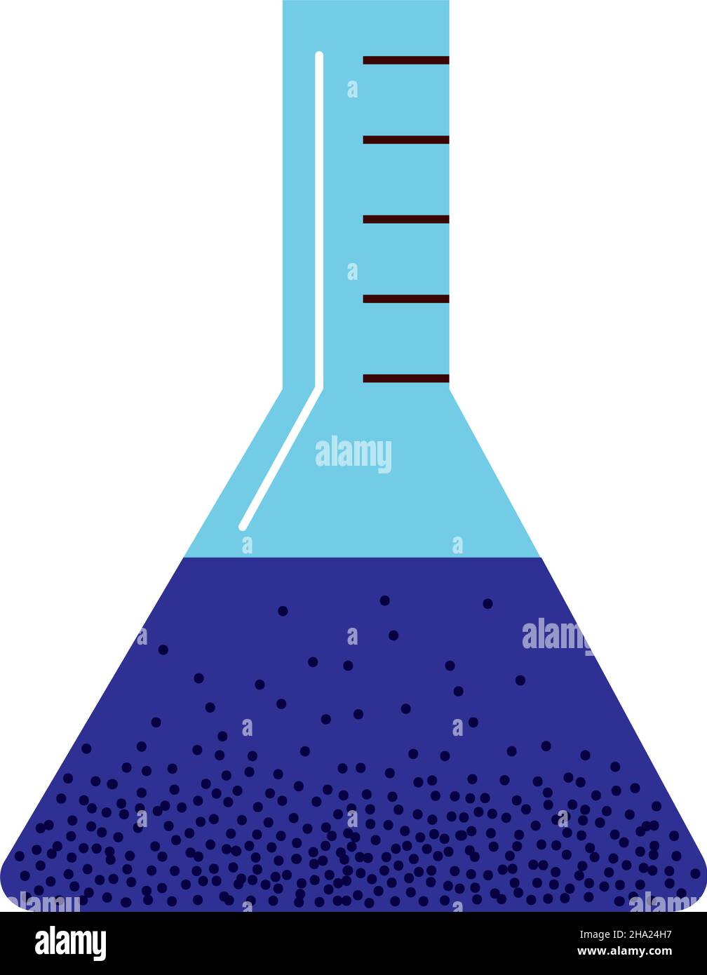 laboratory scientific flask equipment icon Stock Vector Image & Art - Alamy