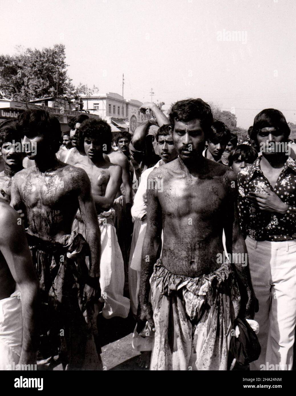 Shia Muslims marching on the 10th Muharram, Karachi, Pakistan 1981 ...
