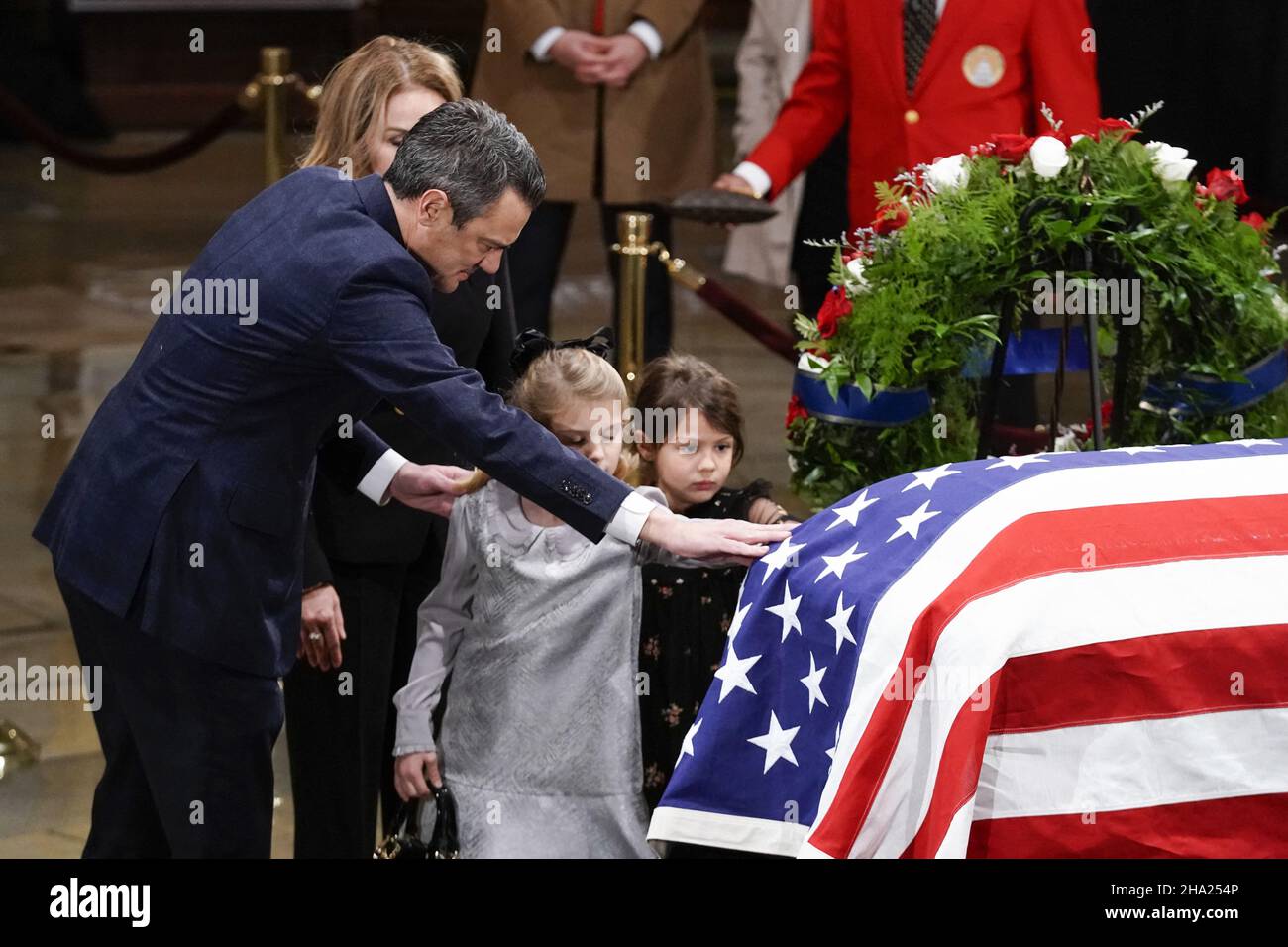 Former U.S. Representative Kevin Yoder, his wife Brooke Yoder and ...