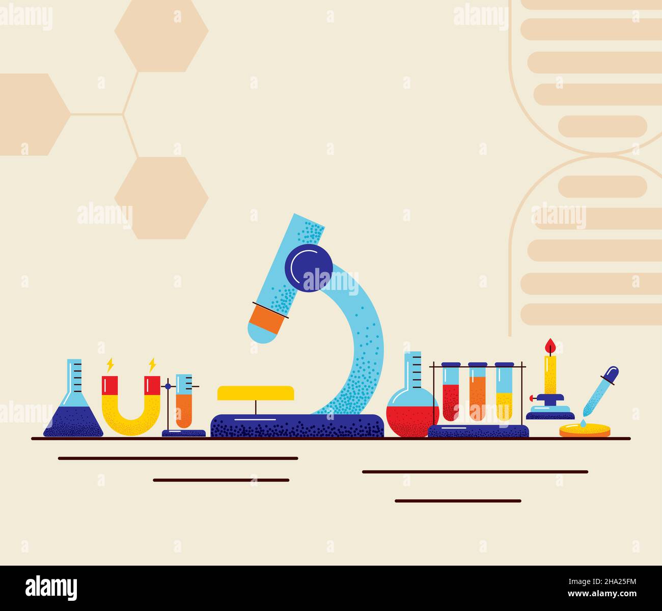dna laboratory science set icons Stock Vector Image & Art - Alamy
