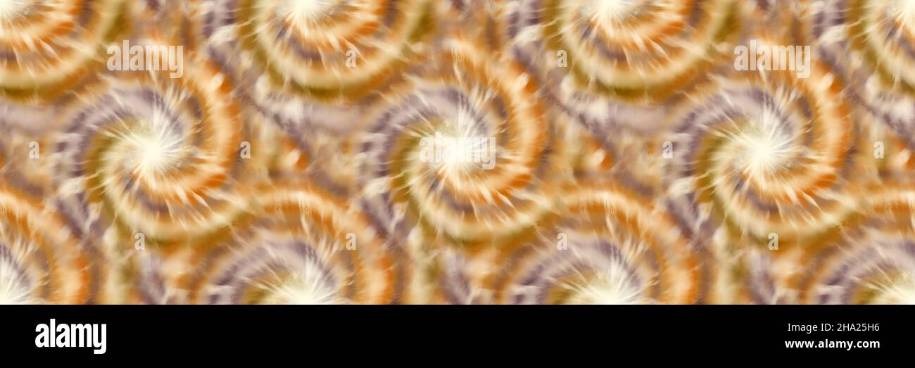 Seamless funky 1970s tie dye border motif pattern for surface design ...