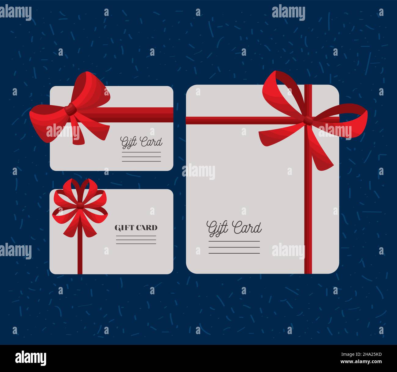 three gifts cards set icons Stock Vector Image & Art - Alamy