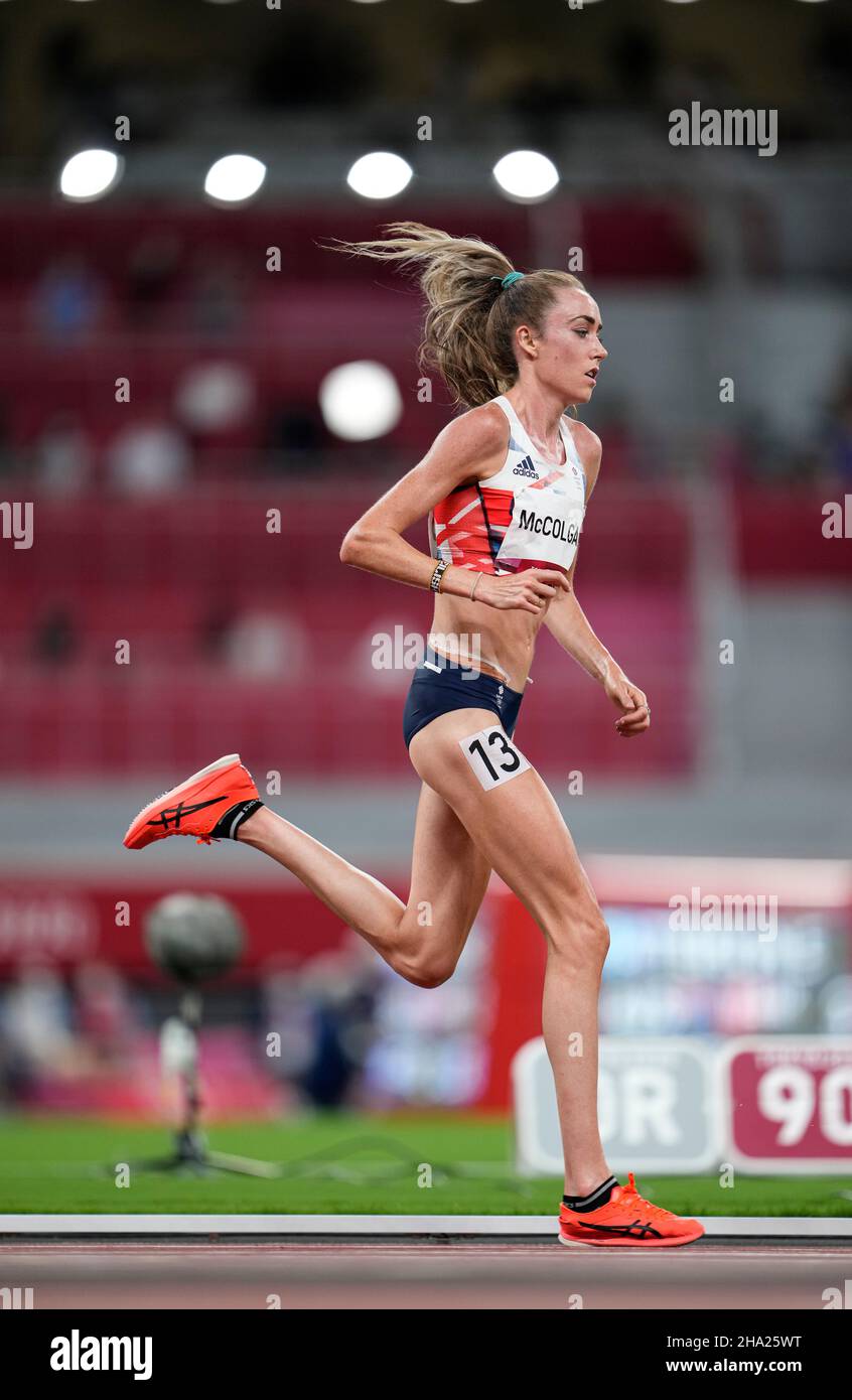 Elish McColgan competing in the 10,000 meters of the 2020 Tokyo Olympic ...