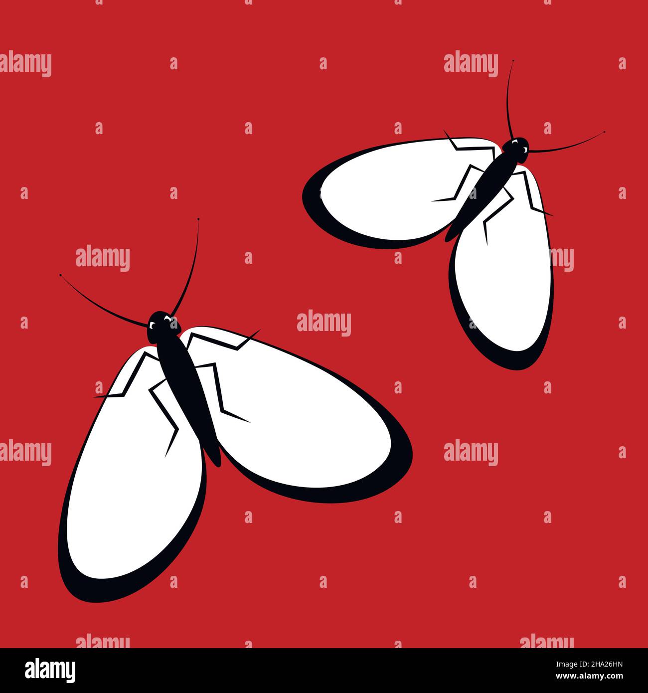 Seamless Pattern - Illustration on a square background - a pair of ...