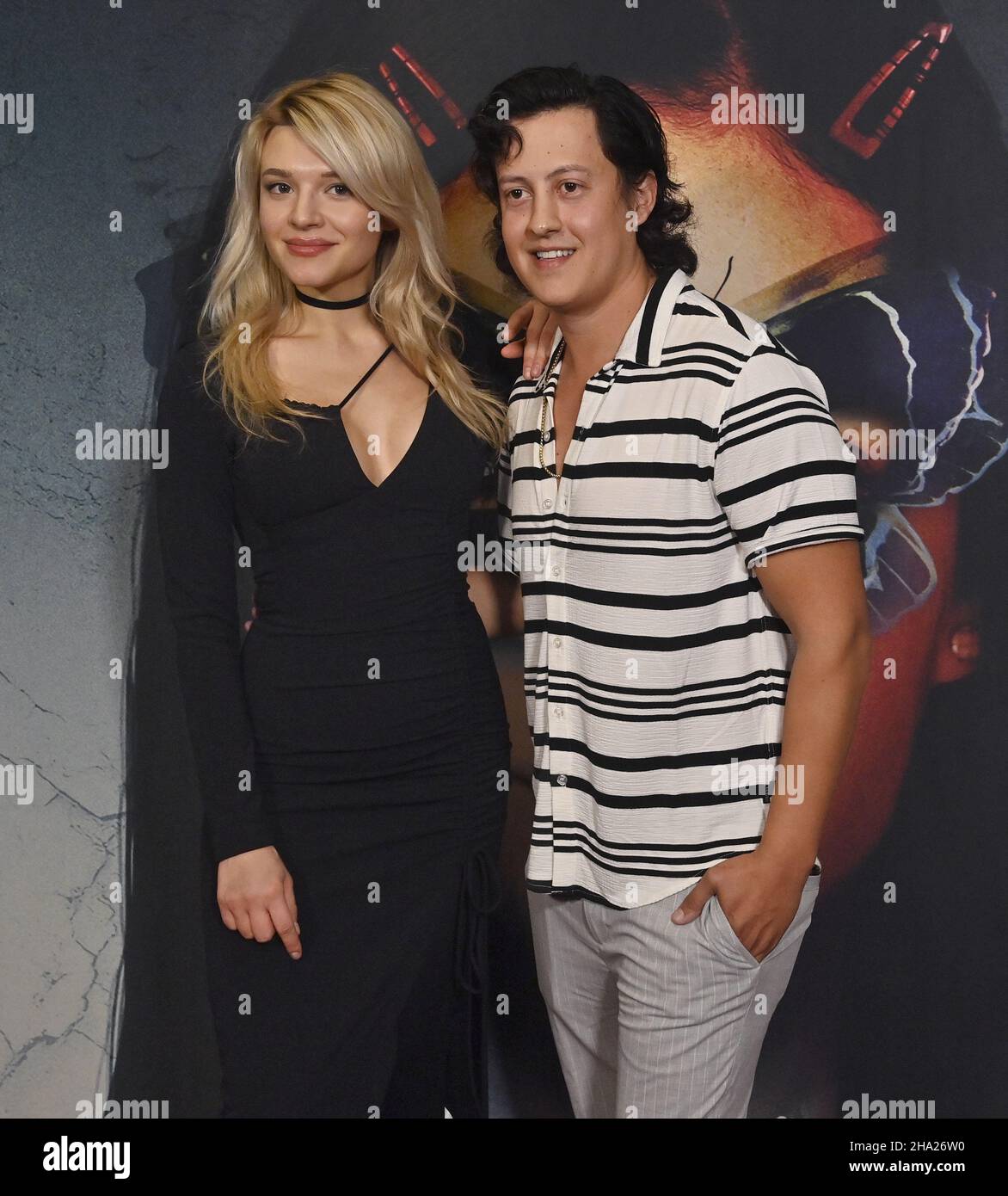 Los Angeles, United States. 10th Dec, 2021. Actress Max Reeves (L) and ...