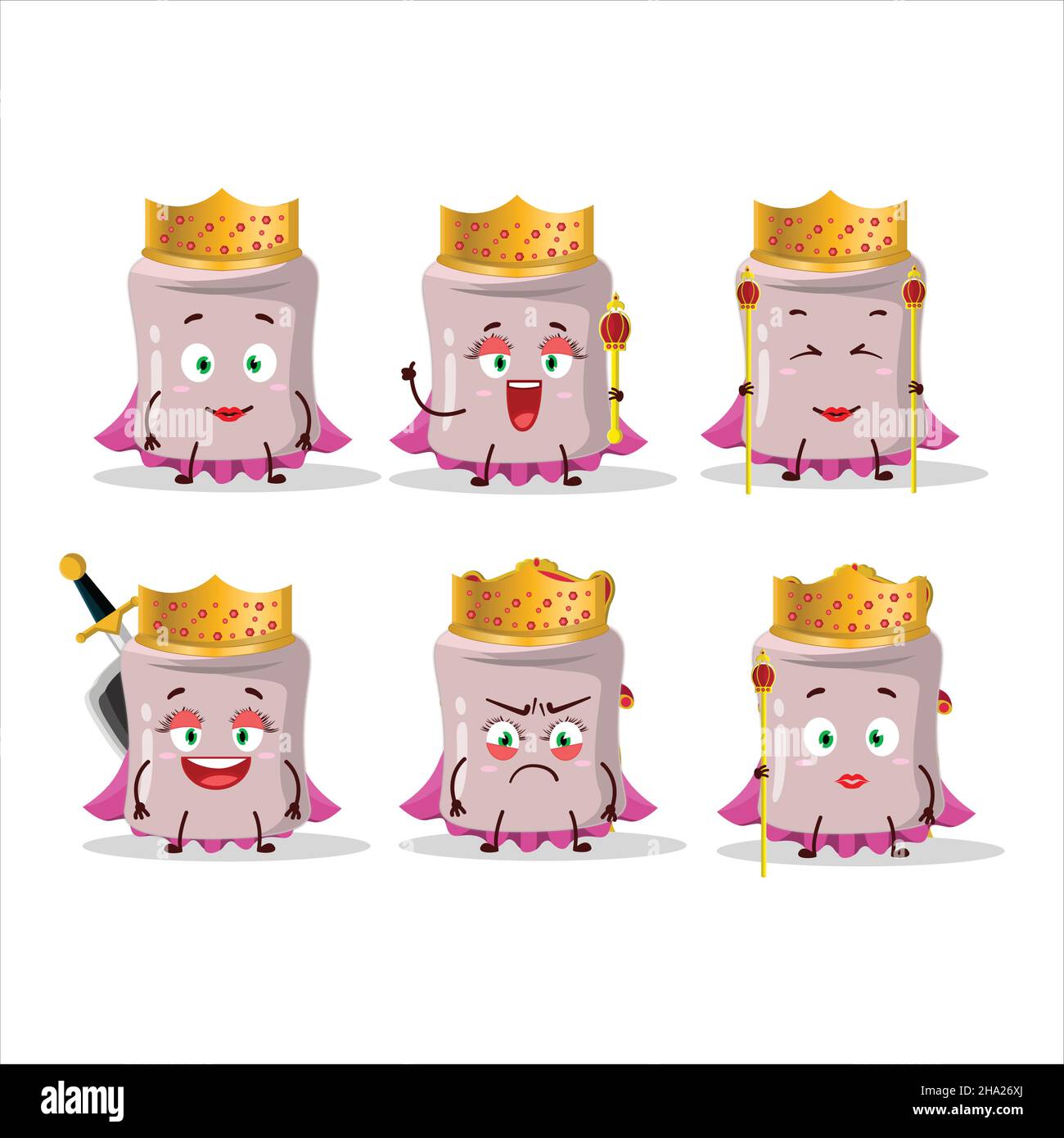 Queen and her magic clothes cartoon of strawberry marshmallow wearing ...