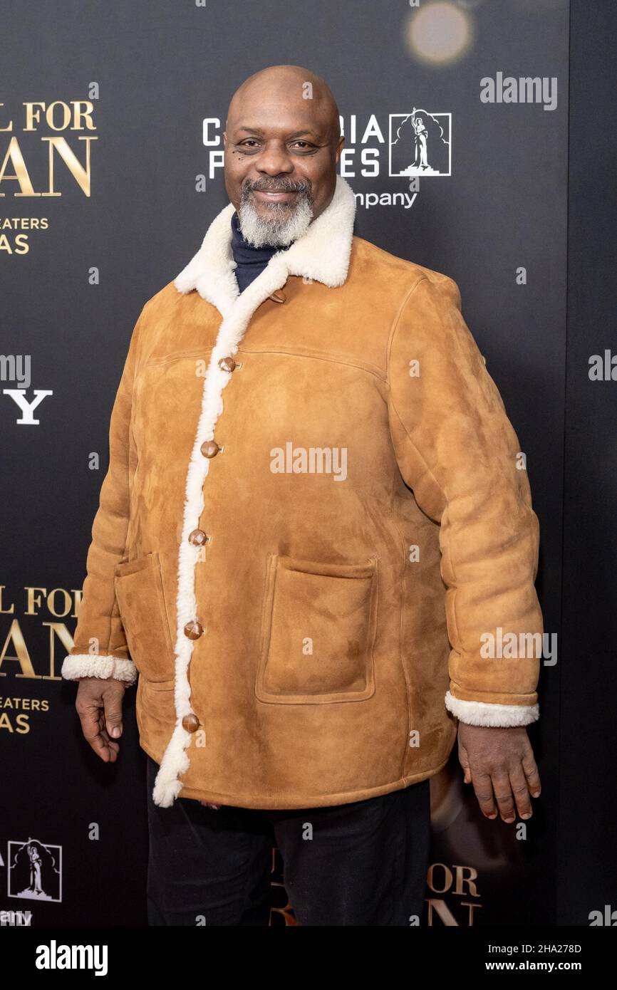 New York, USA. 09th Dec, 2021. Robert Wisdom attends the world premiere ...
