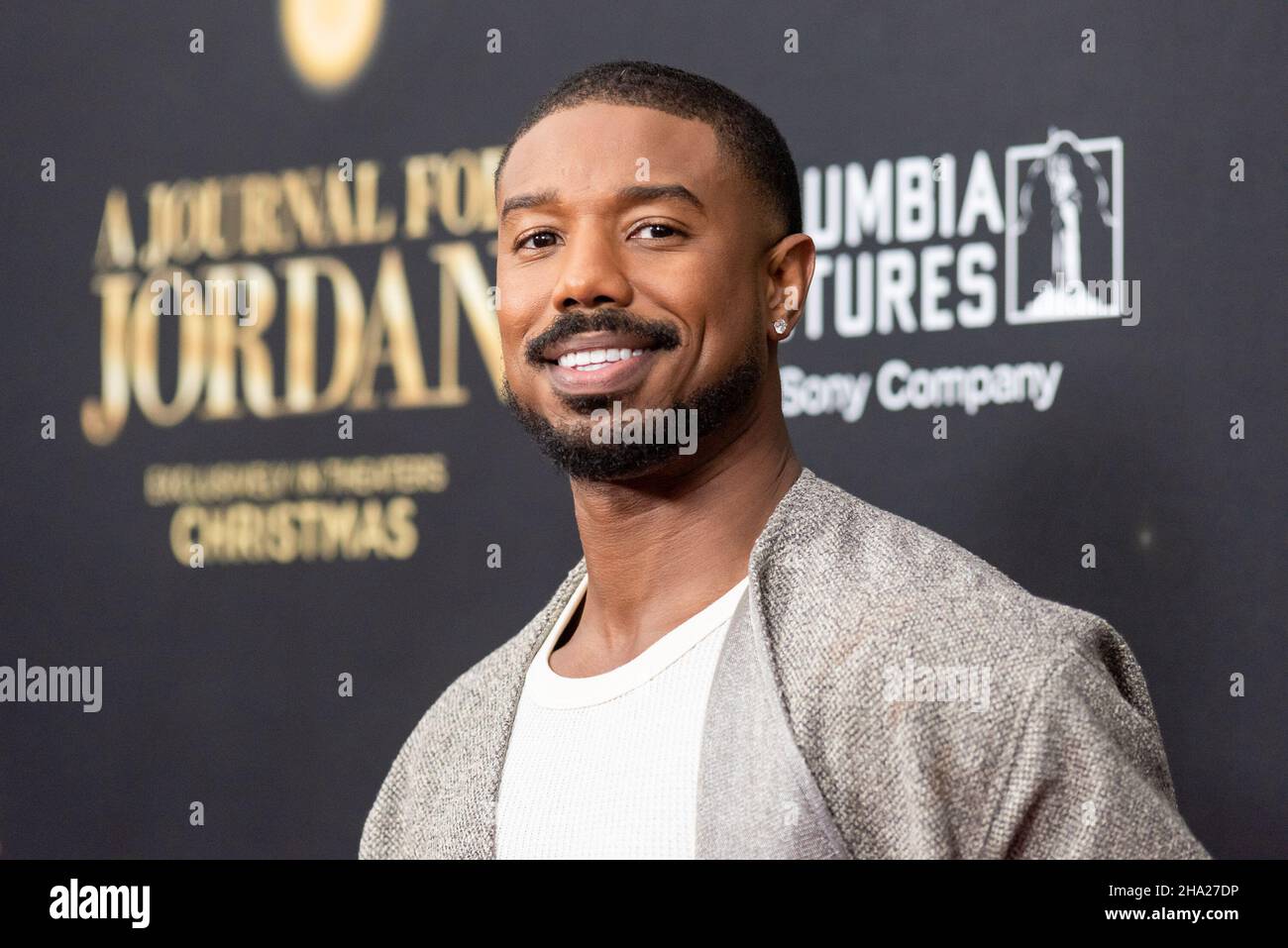 New York, USA. 09th Dec, 2021. Michael B. Jordan attends the world ...