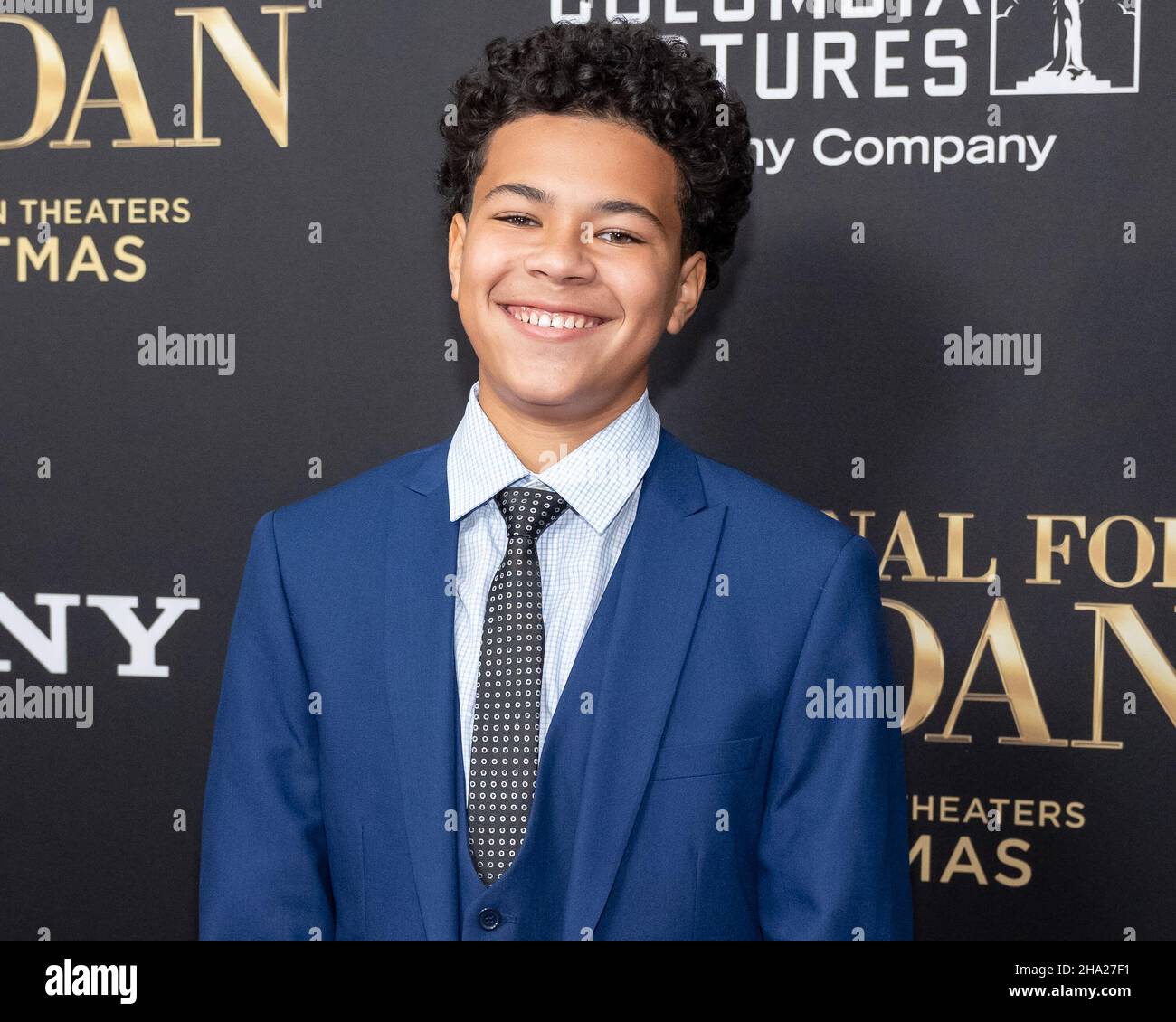 New York, USA. 09th Dec, 2021. Jalon Christian attends the world ...