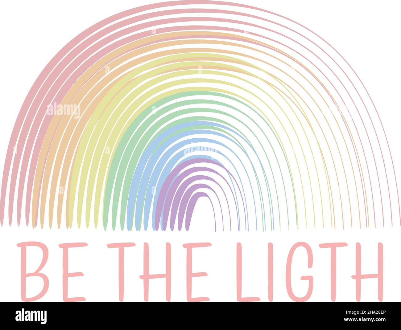 Be the light rainbow symbol Stock Vector Image & Art - Alamy