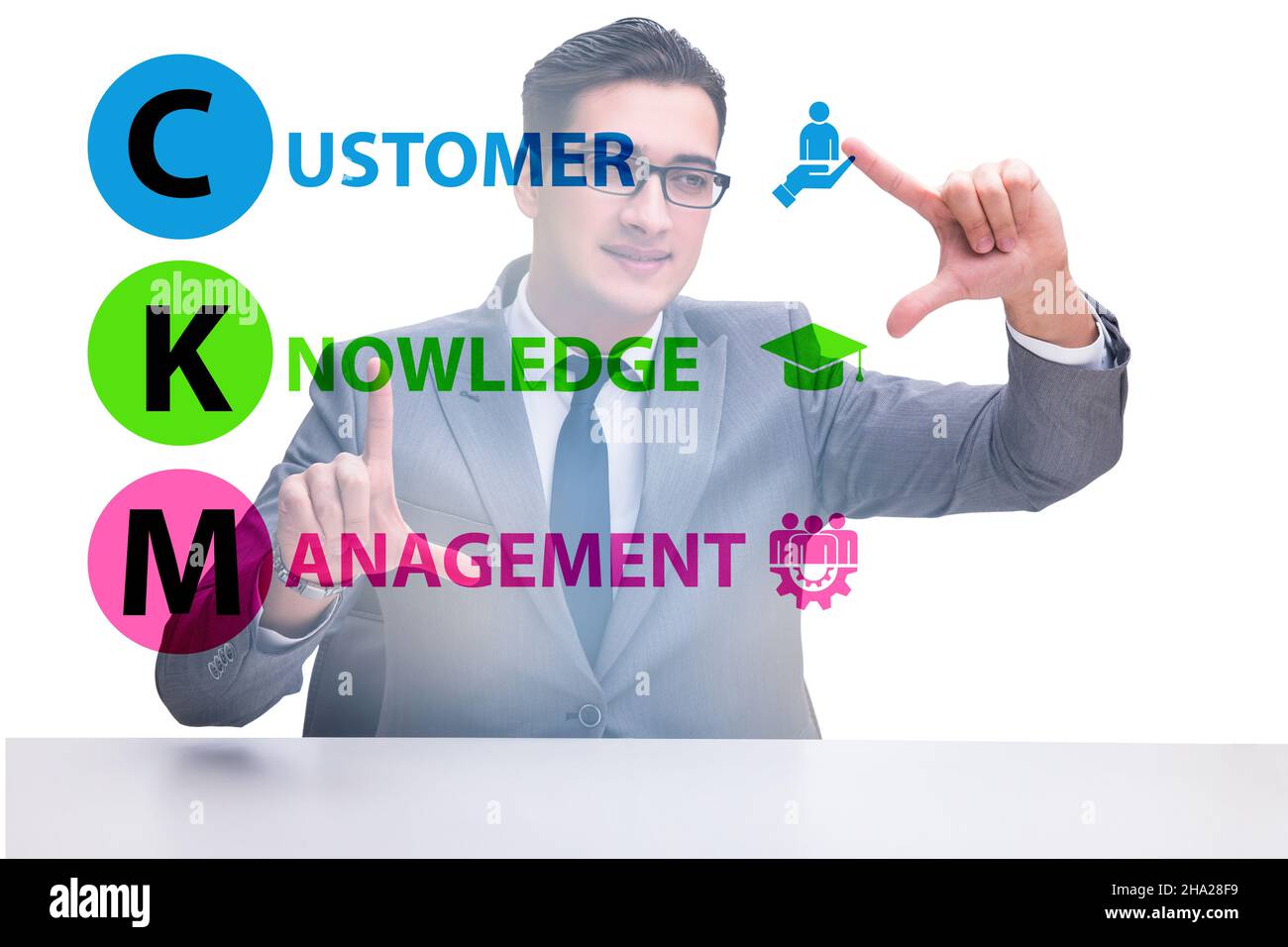 Customer knowledge management (CKM) marketing concept Stock Photo - Alamy