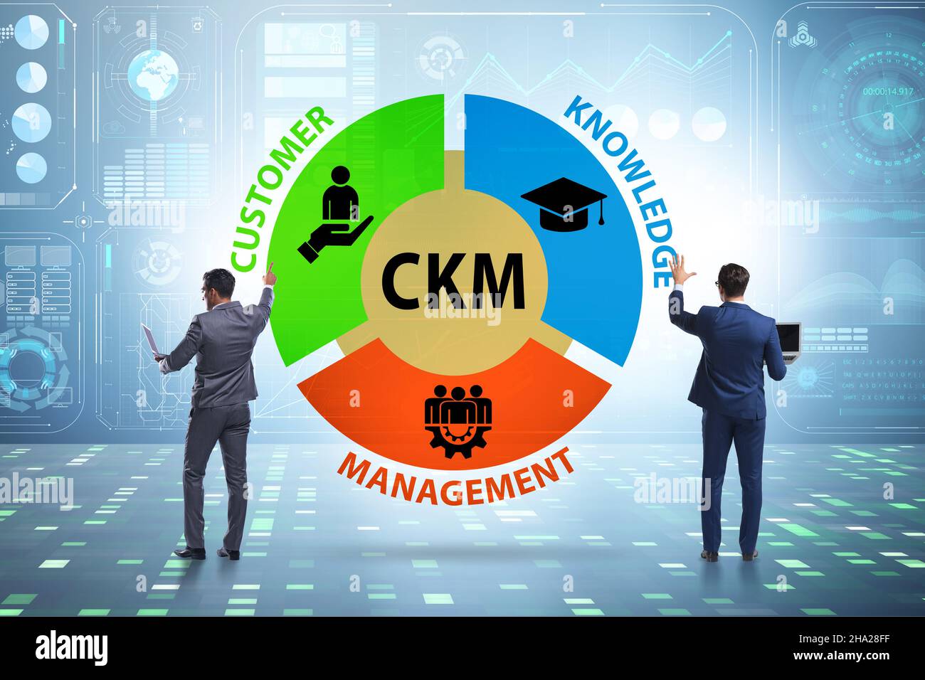 Customer knowledge management business and marketing concept Stock ...