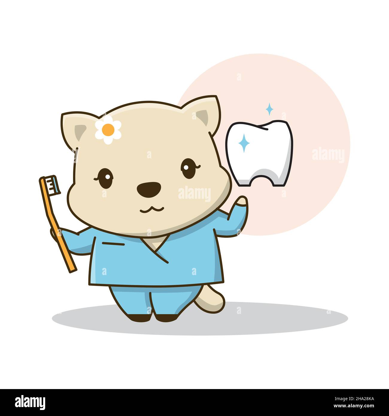 Flat cartoon character doctor Stock Vector Images - Alamy