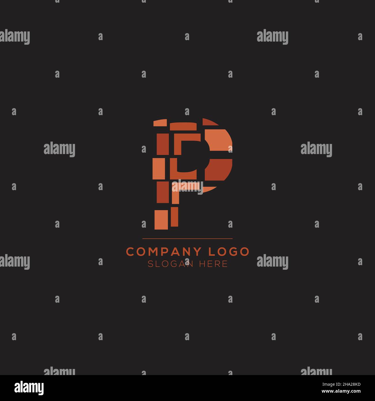 Premium Vector P initial letter Logotype for luxury branding. Elegant ...