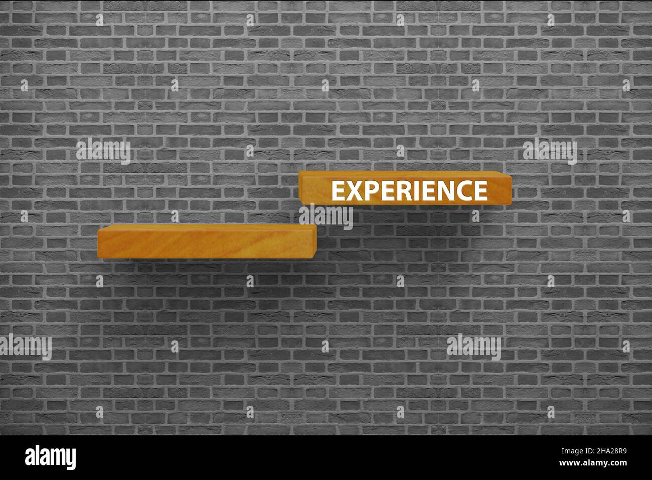 Experience business concept with the steps going up Stock Photo - Alamy