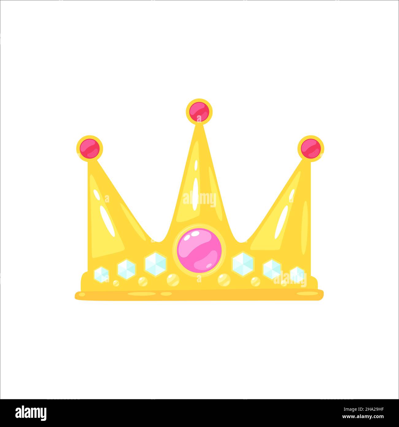 Crown in cartoon style Stock Vector Image & Art - Alamy