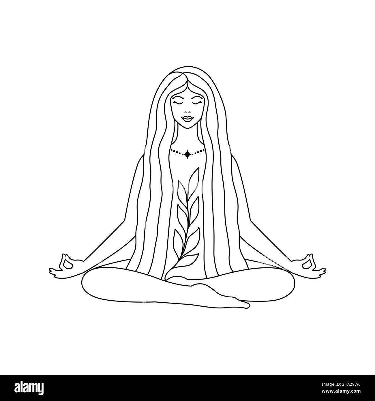 Portrait white lotus flower Stock Vector Images - Alamy