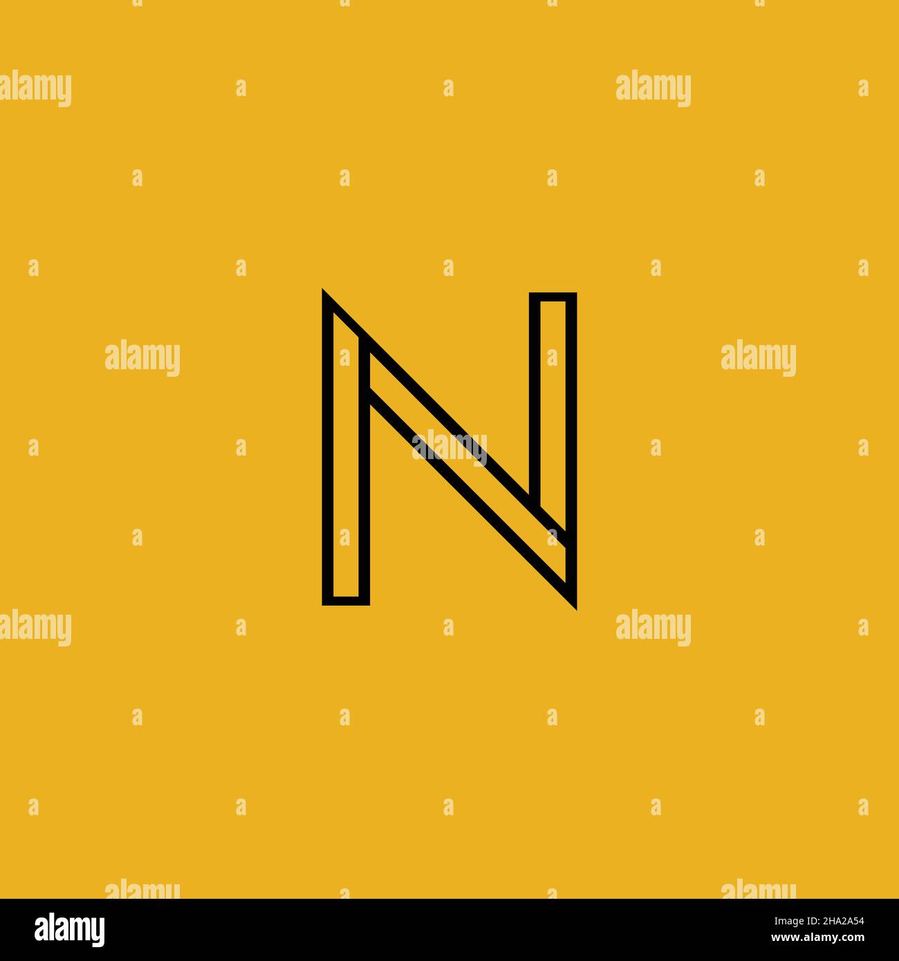 Premium Vector N initial letter Logotype for luxury branding. Elegant ...