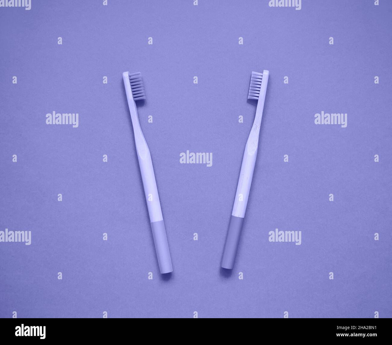 color of the year 2022. bamboo toothbrushes in very peri colors are a ...