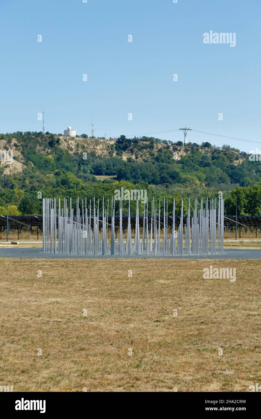 Toulouse (south of France): monument to the victims of the AZF chemical ...