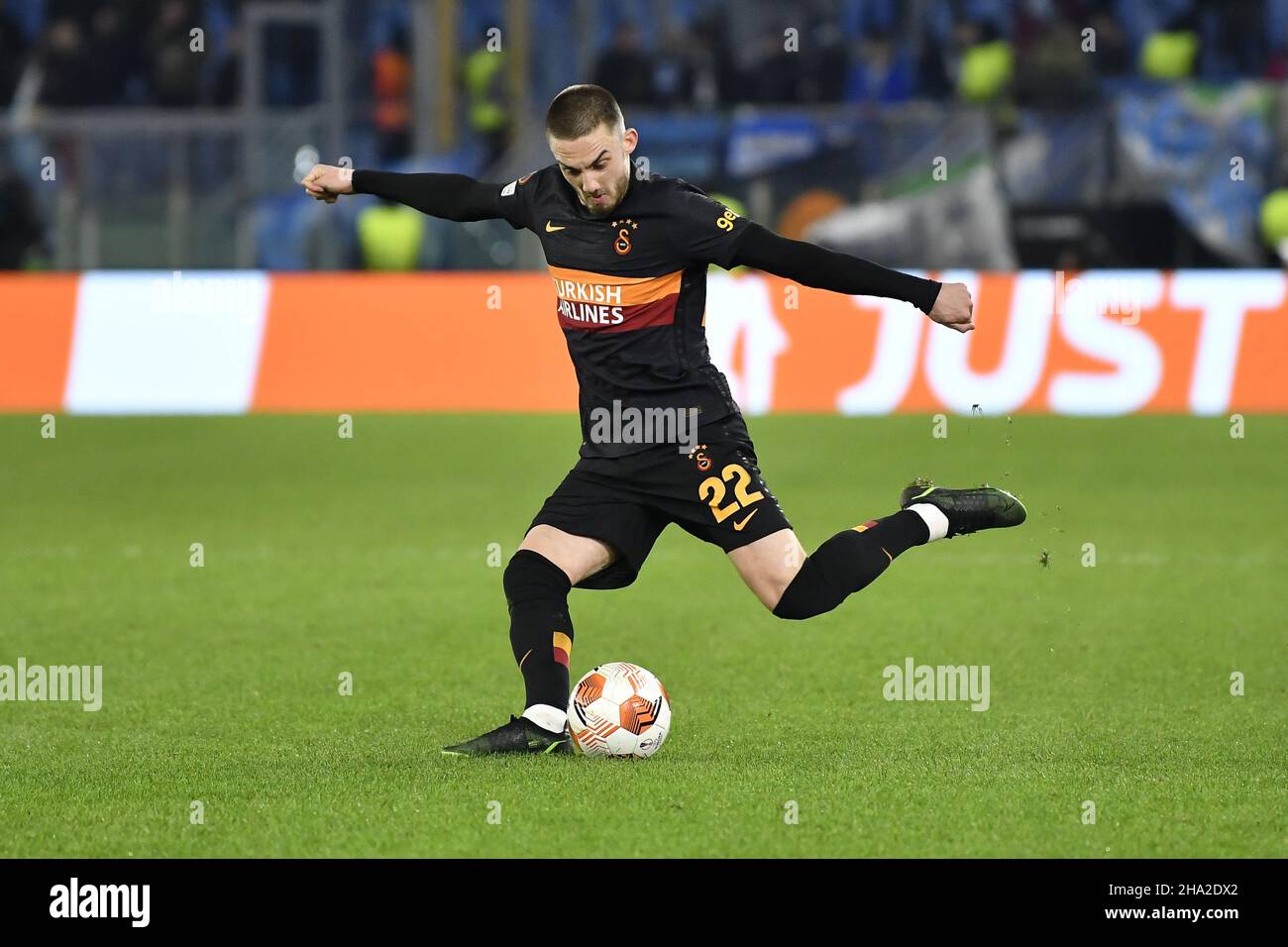 Berkan Kutlu of Galatasaray AŞ in action during the UEFA Europa League ...